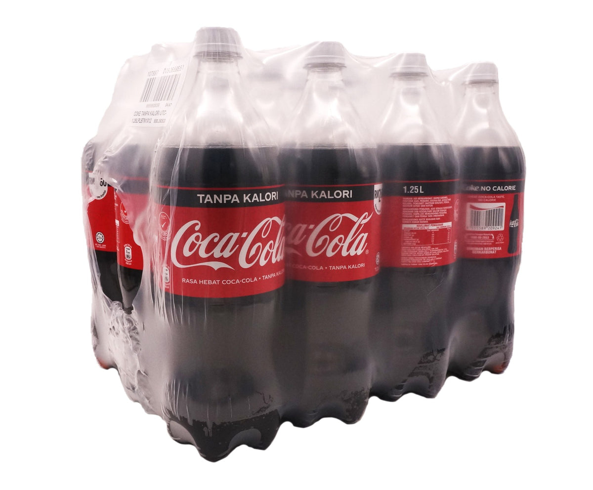 Coca Cola No Sugar Bottle (12 x 1.25L – Carton) – TIAN MA GROUP ...