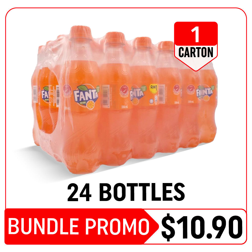[Hot Deals] Fanta Orange Bottle - 24 Pcs / 1 Ctn (24 x 330ml - Bundle ...