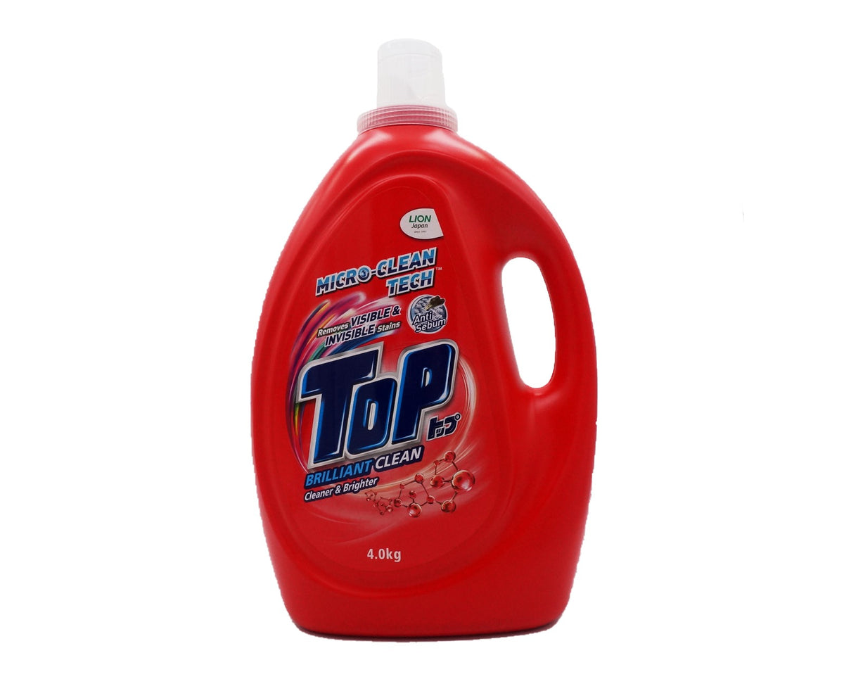 Top Concentrated Liquid Detergent Bottle - Red Brilliant Clean (4kg ...
